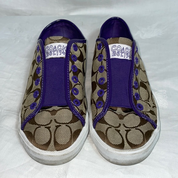 Coach | Shoes | Coach Bev Signature Laceless Sneaker | Poshmark